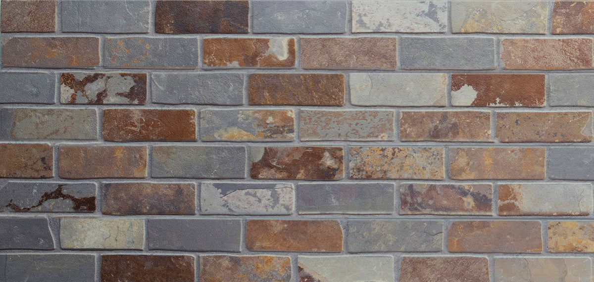 Faux Slate Mixed Brick Panels | Ninth & Vine