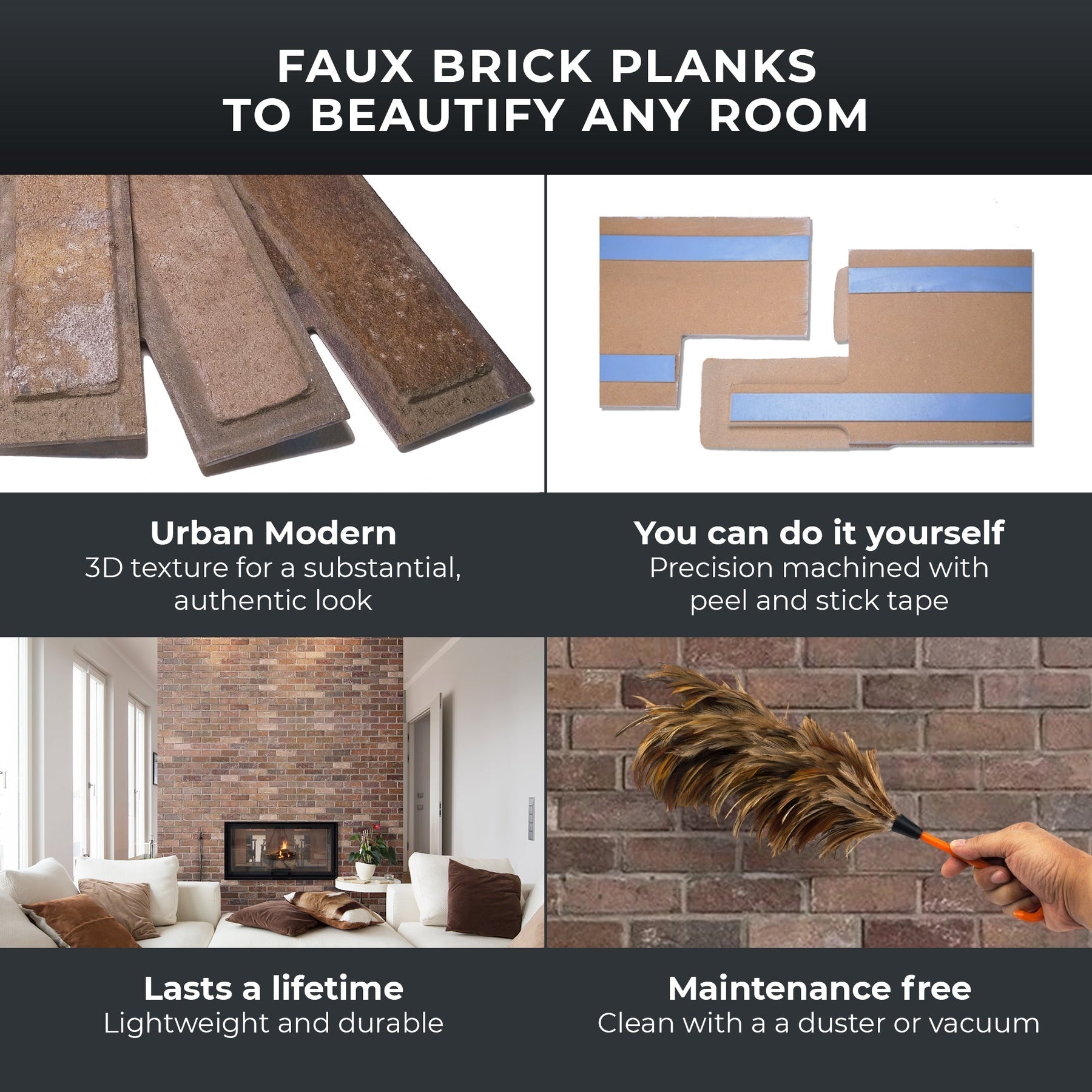 Faux Sandstone Brick Panels | Ninth & Vine